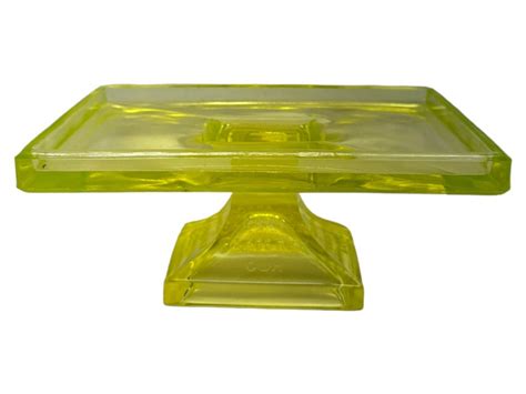 Clarks Teaberry Gum Store Display Stand Vaseline Glass Uranium Glow Etsy