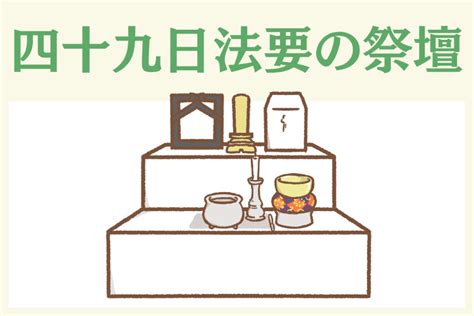 四十九日法要の祭壇の飾り方｜宗教・宗派別の違いと必要なもの一覧 札幌周辺の葬式・葬儀社は【コープの家族葬】直葬・自宅葬など複数プランをご案内