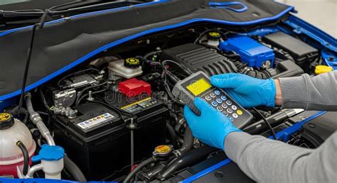 Car Engine Diagnostic Test Stock Illustration Illustration Of