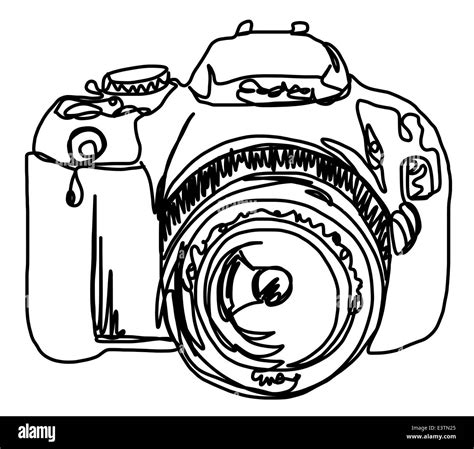 Line Drawing Camera At Orville Jock Blog
