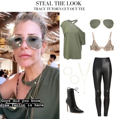 Tracy Tutors Green Cutout Tee Fashion Tv Fashion Tees Streetwear