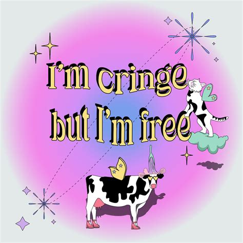 Cringe But Free Cow Illustration