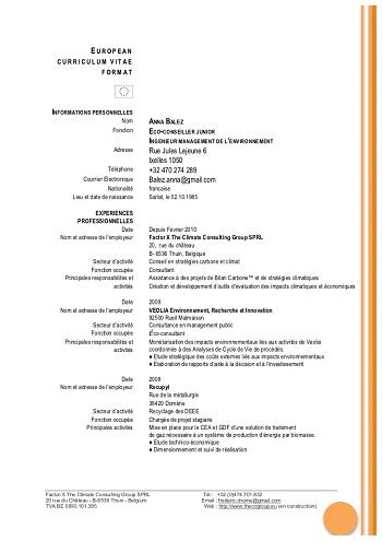 Modele De Cv Horeca