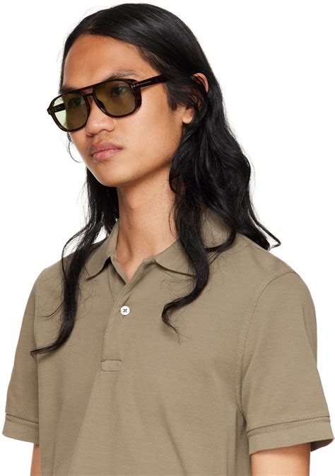 Tom Ford Tortoiseshell Rosco Sunglasses Tom Ford