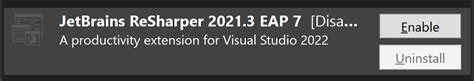 Resharper Is Not Available In Visual Studio After Installation Resharper Support Jetbrains