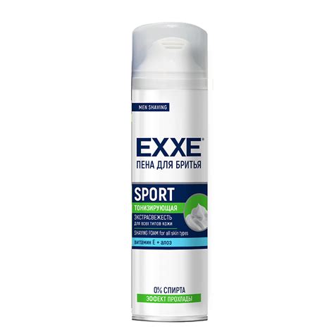 EXXE MEN Пена для бритья SPORT тонизирующая купить по цене 149₽ в ЛЭТУАЛЬ