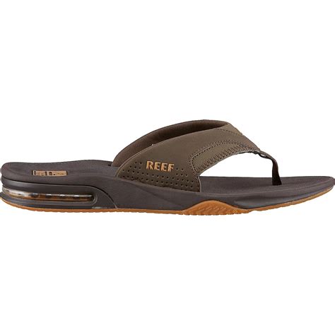 Reef Mens Fanning Flip Flops Free Shipping At Academy