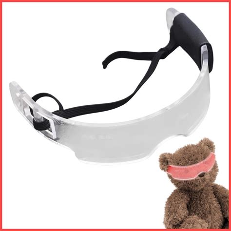 For Labubu Doll Eyeglasses Lighted Clear Lens Fabric Doll Dress Up Eyeglasses Cool Dolls Eyewear