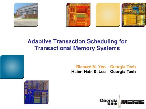 Ppt Adaptive Transaction Scheduling For Transactional Memory Systems Powerpoint Presentation