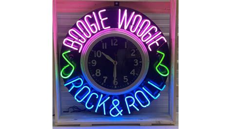 Boogie Woogie Neon Clock For Sale At Auction Mecum Auctions