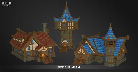 Stylized Human Buildings 3d Environments Unity Asset Store
