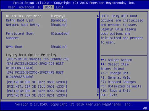 Set The Boot Mode Oracle® Server X6 2 Installation Guide For Linux Operating Systems