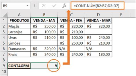 Como Contar Linhas Colunas Células Ou Valores No Excel Engenheira