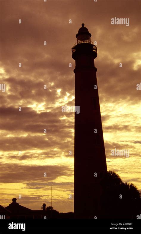 Sunrise At Ponce De Leon Inlet Lighthouse And Museum In Daytona Florida