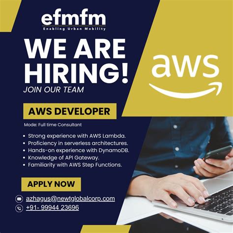 efmfm on linkedin awsdeveloper hiring serverless cloudcomputing