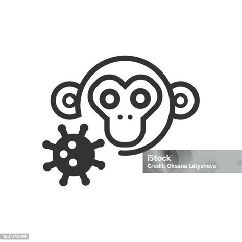Cartoon Monkey Pox Vector Icon Stock Illustration Download Image Now