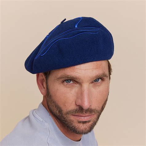 French Traditional Mens Beret Made In France Maison Laulhère