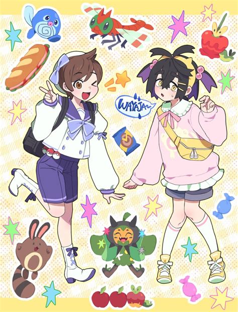 Peeking Pickle Applin Dipplin Florian Pokemon Kieran Pokemon Ogerpon Poliwag Sentret