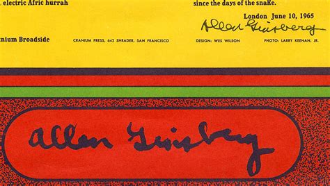 Lot Detail Allen Ginsberg Signed Be Kind Poster
