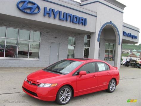 2007 Rallye Red Honda Civic Si Sedan 29899589 Car Color Galleries