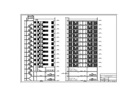 Arquitectura Corte Lateral Edificio De 12 Pisos Pdf