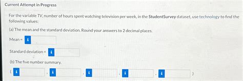 current attempt in progressfor the variable tv