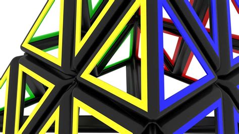 Pyraminx Skeleton 3d Model Cgtrader