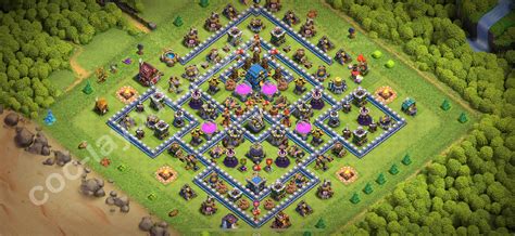 Farming Base Th12 With Link Anti Everything Hybrid Clash Of Clans
