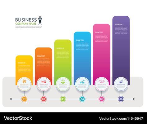 6 Tab Marketing And Workflow Template Royalty Free Vector