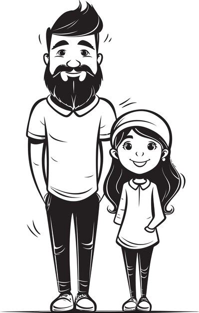 Pai Filha Desenho Inprimi Imagens Download Grátis No Freepik