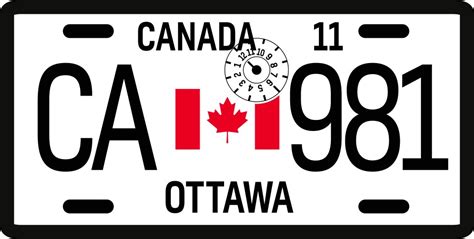Blank Canada Vehicle Registration