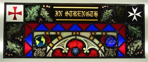 Knights Templar Ark Stained Glass