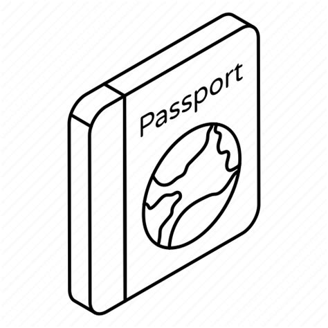 Passport Travel Document Paper Entry Permit Laissez Icon