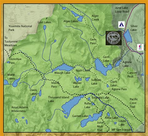 June Lake Is Home To Frontier Pack Train Located In The Eastern Sierra