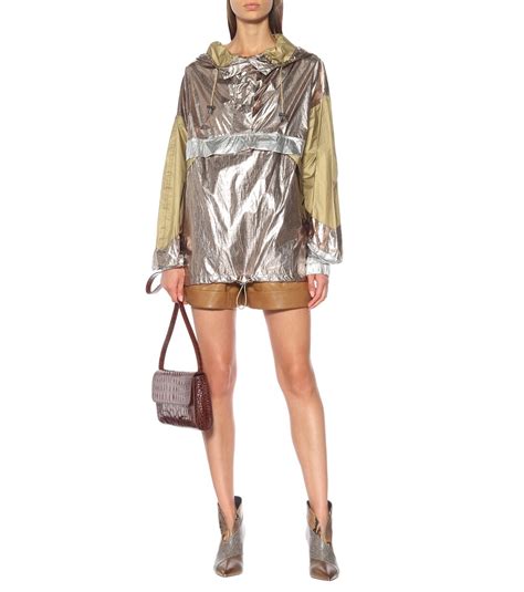 Kizzy Metallic Rain Jacket In Metallic Marant Etoile Mytheresa