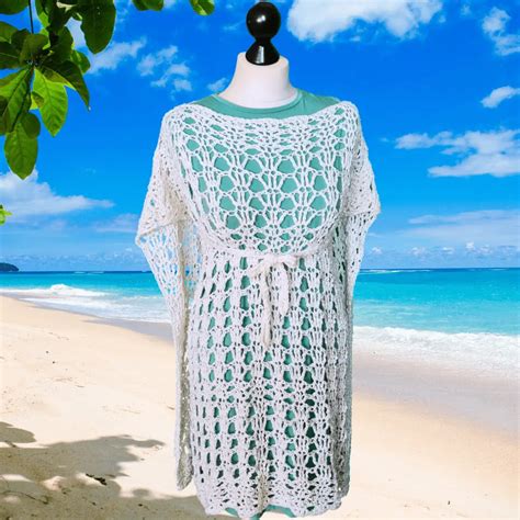 Beached Granny Crochet Mesh Top Perfect Summer Cover Up Pattern