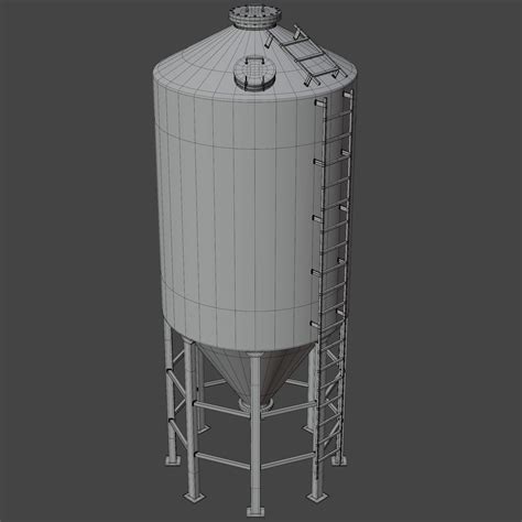 Silo Storage 3d Model By 3dmodelingcorp