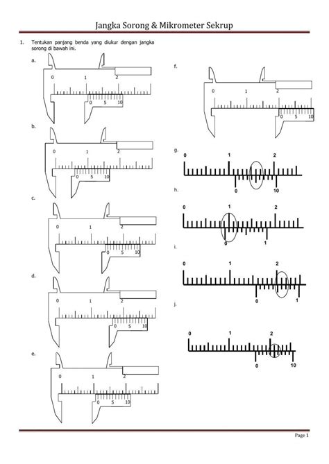 Reading Of Vernier Scale And Micrometer Worksheet Live Worksheets Worksheets Library