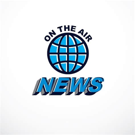 Premium Vector Journalism Theme Vector Emblem Created With Earth