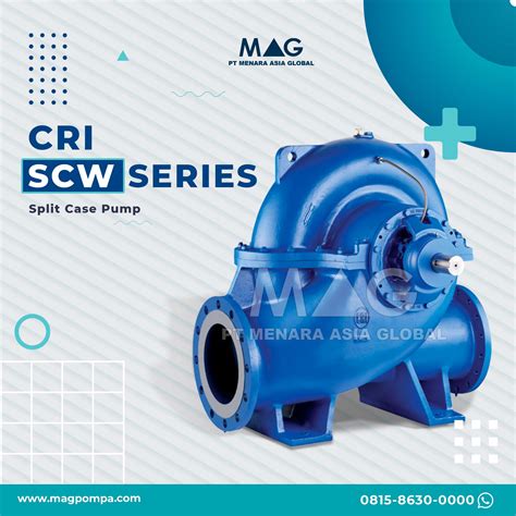 Pompa Split Case Cri Seri Scw Pompa Banjir