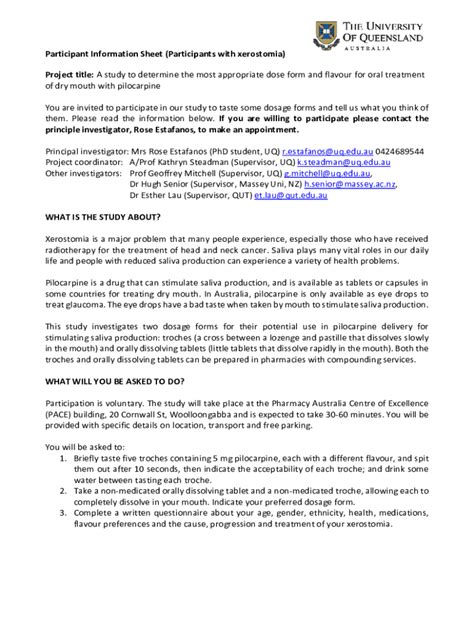 Fillable Online A Study To Determine The Most Appropriate Dose Form Fax