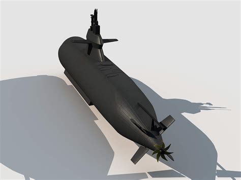 A 26 Blekinge Class Submarine 3d Model By Finiask