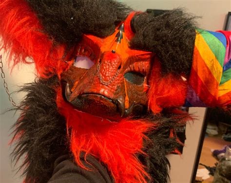 Dinomask Furry Fursuit Partial For Sale Etsy