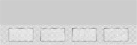 Glass Plate In Rectangular Frame Royalty Free Vector Image