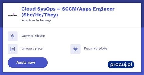Oferta Pracy Cloud Sysops Sccmapps Engineer Shehethey Accenture