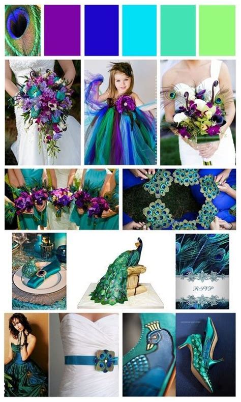 Not That I Want A Peacock Themed Wedding But I Do Like These Colors