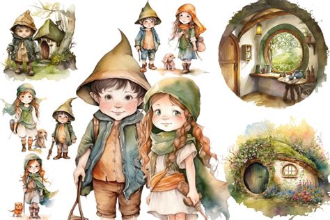Hobbit Clipartcute Hobbit Pngfantasy Househobbit Doors