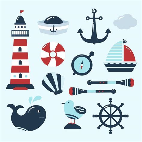 Nautical Elements Vector Art Icons And Graphics For Free Download