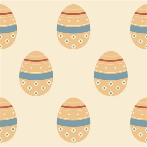 Premium Vector Easter Eggs Seamless Pattern Easter Symbol Decorative