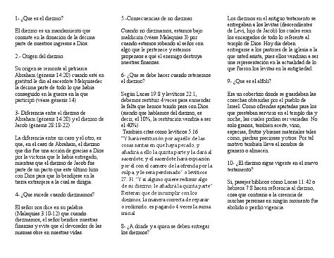 El Diezmo Pdf Diezmo Creencia Religiosa Y Doctrina